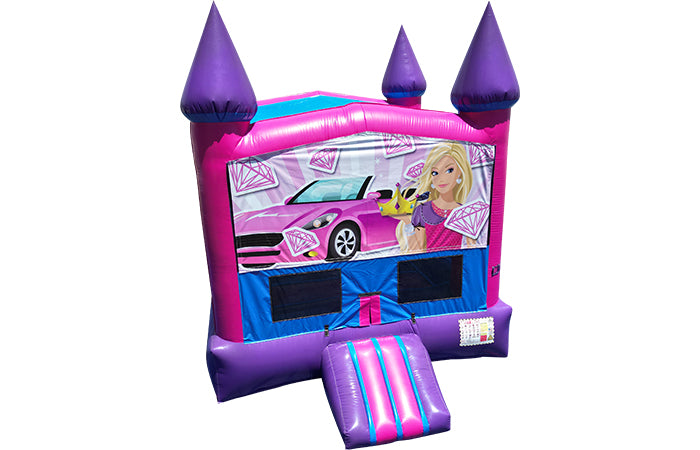 Princess Inflatable Jumper with Banner - Commercial-Grade, Wholesale S