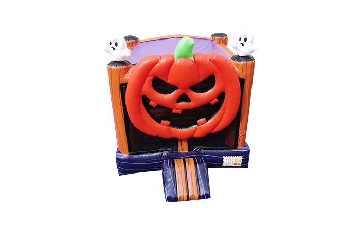 Pumpkin Inflatable Jumper with Ghosts