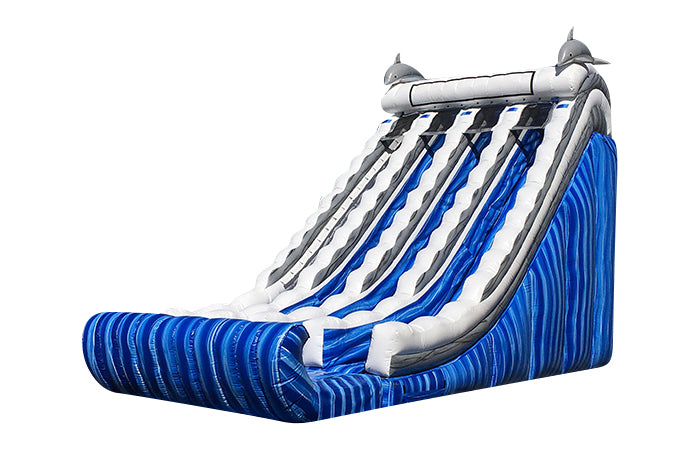 24ft three lane dolphin slide