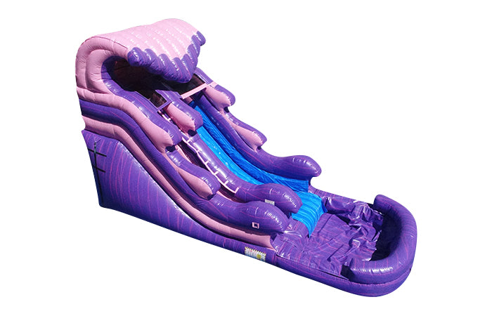 Sparkle Purple Wave Inflatable Water Slide - 15 FT