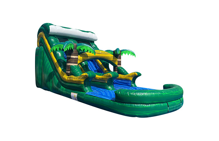 Emerald Wave Inflatable Water Slide - 16 FT