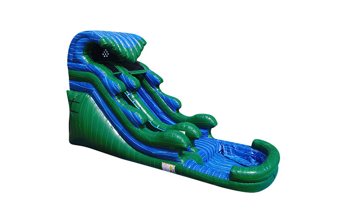 18ft wavy marble water slide