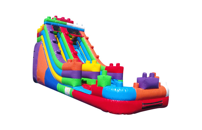 Party Blocks Inflatable Water Slide - 18 FT