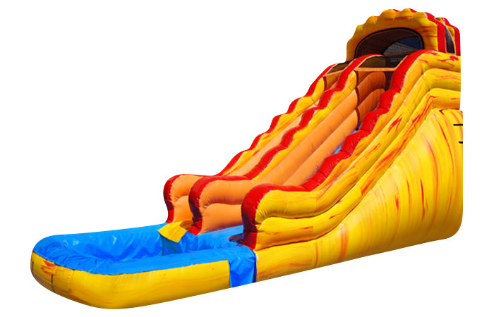 Fire and Ice Inflatable Water Slide - 17 FT