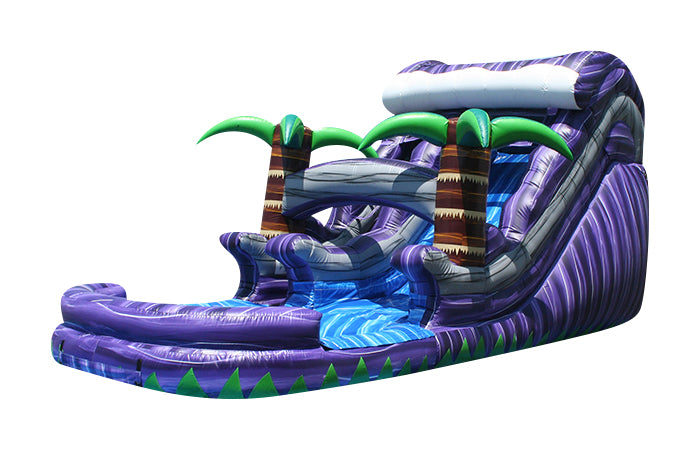 Purple Splash Inflatable Water Slide - 14 FT