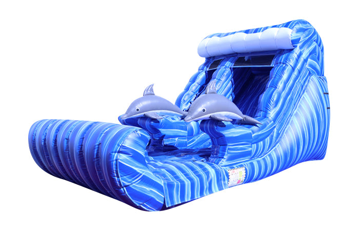 Dolphin Splash Inflatable Water Slide - 14 FT