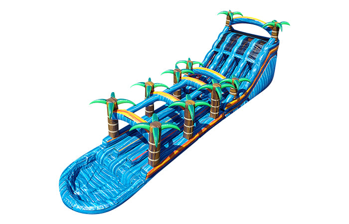 18ft triple ln tropical water slide