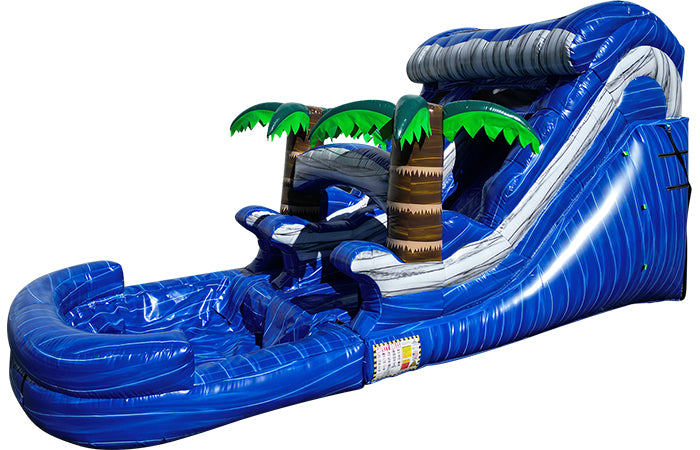 Blue Splash Inflatable Water Slide - 14 FT