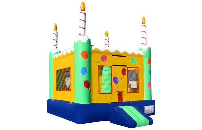Birthday Cake Box Frame Inflatable Jumper - 13 ft